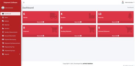 shipment management dashboard 1 jsntech solution