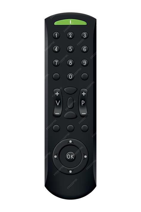 Premium Vector Tv Remote Control Design With Buttons Wireless Power Media Device To Switch