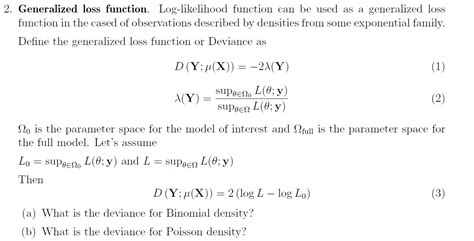 Generalized Loss Function Log Likelihood Function