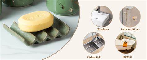 Cormomu Draining Soap Dish For Shower Bar Soap Holder For