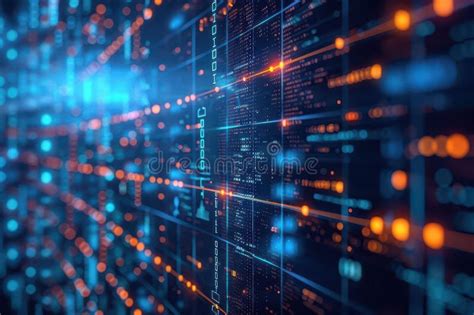 Big Data Analytics Showing Complex Data Flow Patterns Business Intelligence Technology Stock