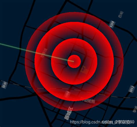 cesium圆形波纹 雷达扩散效果扩展类circlewavematerialproperty cesium