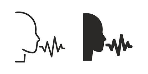 음성 인식 얇은 선과 글리프 솔리드 아이콘입니다 편집 가능한 획과 투명한 배경에 격리된 완벽한 픽셀 가상현실에 대한 스톡 벡터 아트 및 기타 이미지 Istock