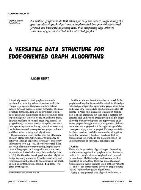 Solution A Versatile Graph Structure For Edge Oriented Graph