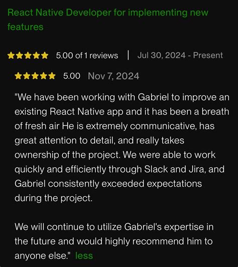 Gabriel Higareda On Linkedin Programming Reactnative Upwork Innovation