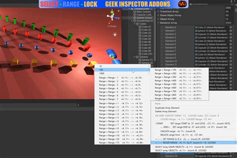 select range lock geek inspector addons