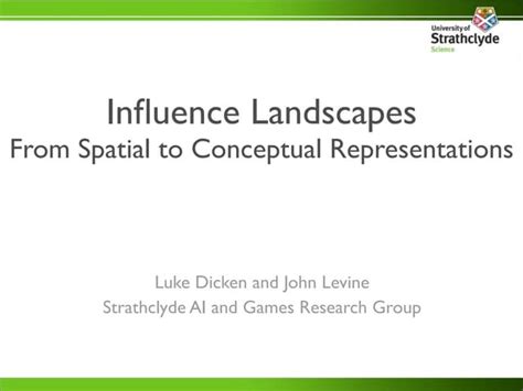 Influence Landscapes From Spatial To Conceptual Representations Key