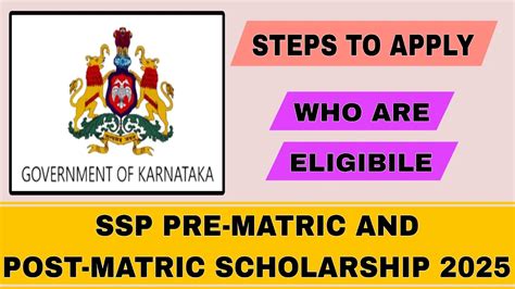 Ssp Pre Matric And Post Matric Scholarship 2025 Important Dates