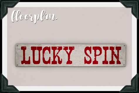 Second Life Marketplace Floorplan Lucky Spin Sign Box