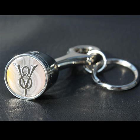 Ford V8 Logo Piston Keychain Kolben Schlüsselanhänger Big Block