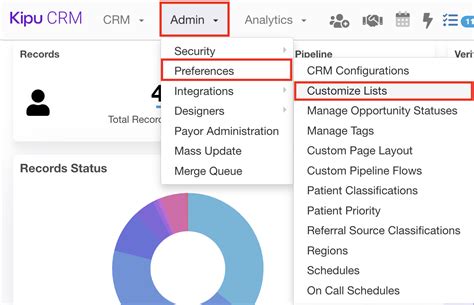 Customize List Guide Kipu Crm