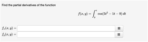 Solved Find The Partial Derivatives Of The Function Chegg