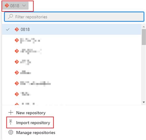Import Azure Devops Code From One Repository To Another Repository In Same Project Stack Overflow