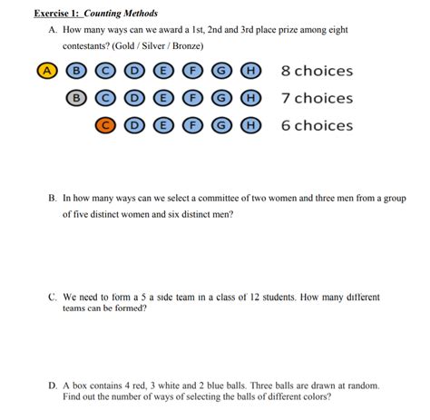 Solved Exercise Counting Methods A How Many Ways Can We Chegg Com
