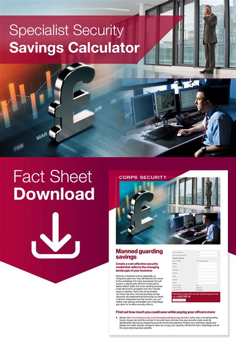 Security Savings Calculator Corps Security