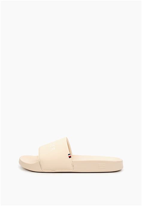 Сланцы Tommy Hilfiger, цвет: бежевый, RTLACQ821601 — купить в интернет ...
