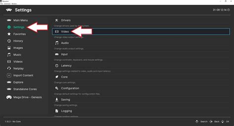 Definições De Vídeo Retroarch