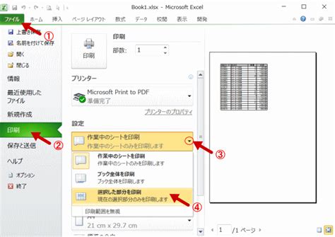 シートの一部のみを印刷する方法 Excel 便利技