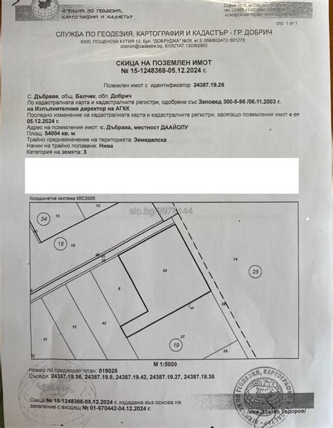 Земеделска земя Балчик Земеделска земя 54000 кв м трета категория Земеделска земя град
