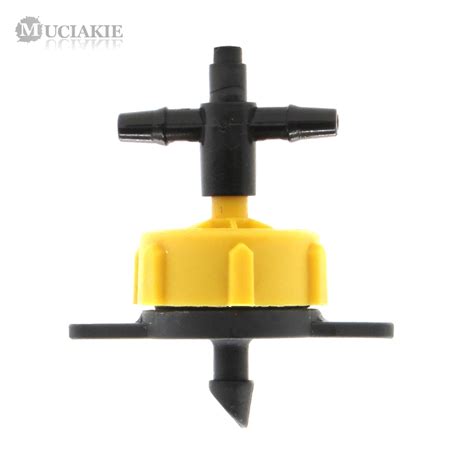 Muciakie 2l 유량 보정 드리퍼 내경 3mm 호스 워터 다이버터 화살표 피팅 바브 티 커넥터 포함 10 세트