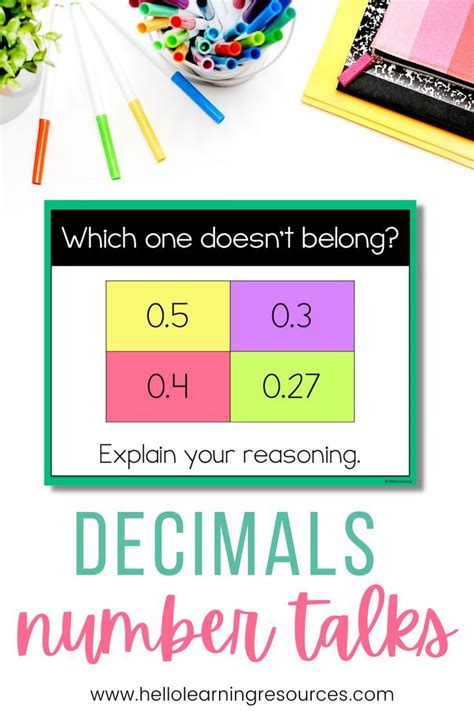 Decimal Number Talks Math Talks For Math Warm Ups With Decimal Concepts Small Group Math