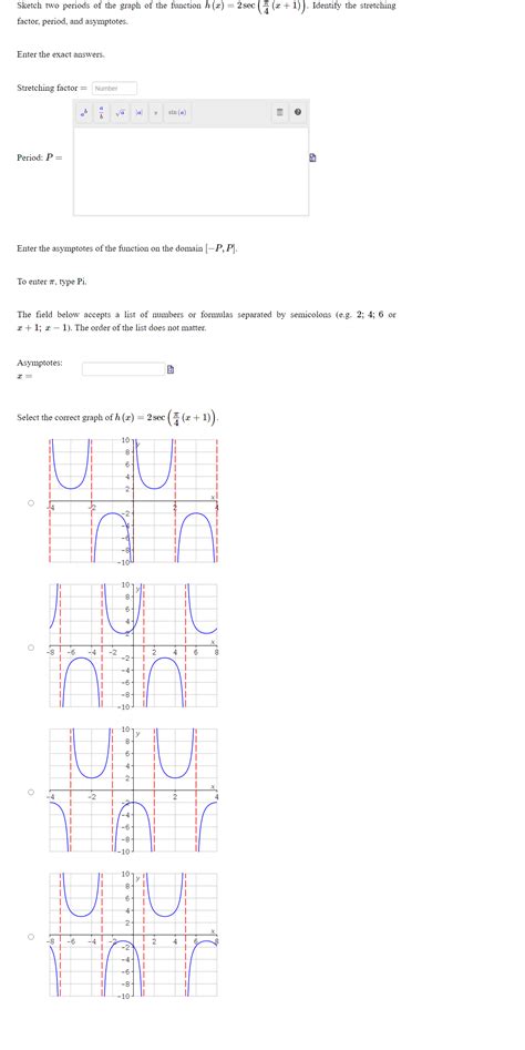 Solved Sketch Two Periods Of The Graph Of The Function Chegg Com