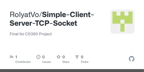 Github Rolyatvo Simple Client Server Tcp Socket Final For Cs Project