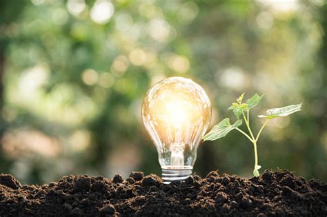 전구는 빛나는 하나 텍스트 삽입을 위한 전구 및 복사 공간을 포함 한 기술 및 창의성 개념 0명에 대한 스톡 사진 및 기타 이미지 Istock