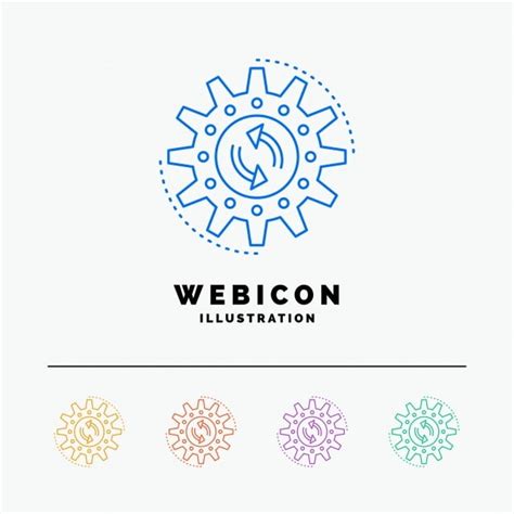 Task Management Vector Art Png Management Process Production Task Work 5 Color Line Web Ico