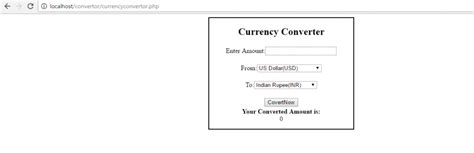 Learn How To Create A Currency Converter Using PHP