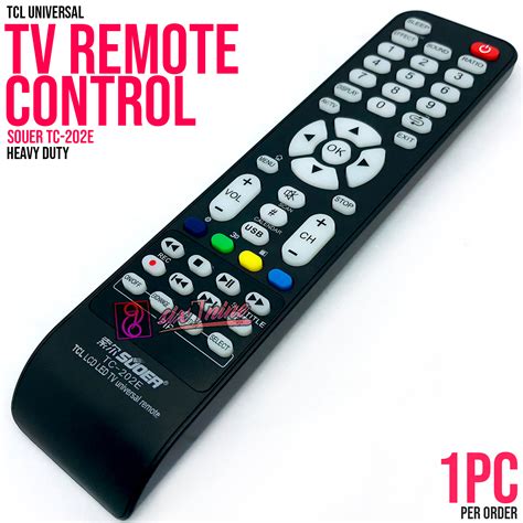 TCL Universal TV Remote Control SOUER TC E Heavy Duty Lazada PH