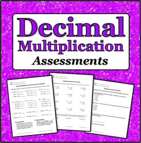 Decimal Multiplication Quiz By Mrjacksbackpack Tpt