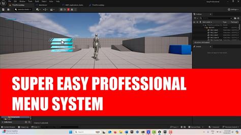 Super Easy Professional Menu System In Unreal Engine 5 4 Using Ui