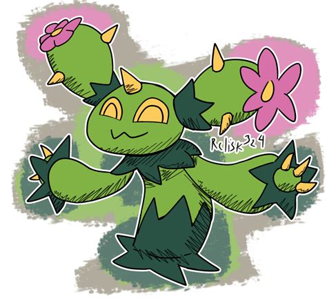 Drawing My Fave Pokemons 1 Maractus By Rclisk324 On Deviantart