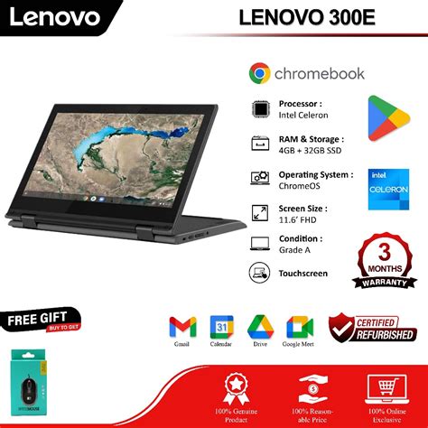 Cheapest Chromebook Lenovo 300e Amd Processor Gamming Laptop Touch