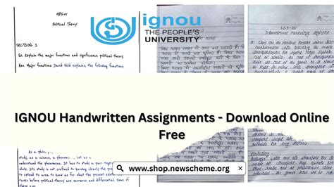 Ignou Handwritten Assignments Download Online Free