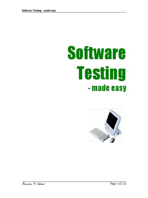 Software Testing Made Easy Pdf Software Testing Software