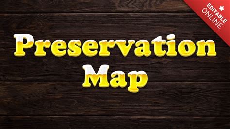 Preservation Map Text Effect Generator