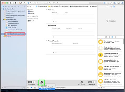 【swift】core Dataの使い方。エンティティごとに出力先の外部ファイルを変える。swift 21、xcode 72 はじ
