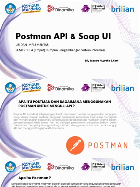 Materi Pertemuan 13 Postman Api Dan Soap Ui Pdf