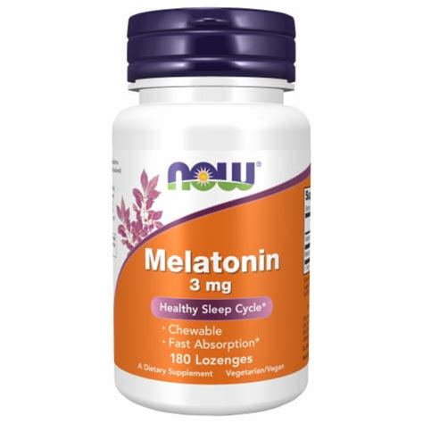 Now® Melatonin Lozenges 3mg 180 Ct Frys Food Stores