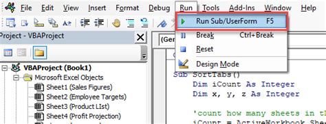 How To Sort Tabs Worksheets With A VBA Macro Automate Excel