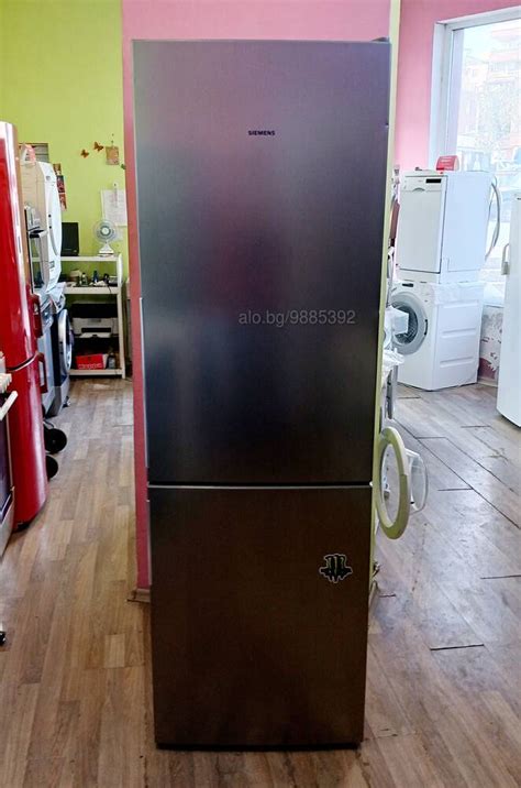 Хладилник с фризер Siemens Хладилник Siemens Инокс Хладилници Фризери Бургас Хладилни