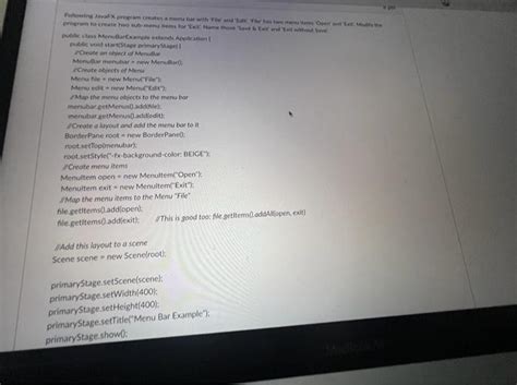 Solved Public Ctans Memofiarfxample Extends Application I Chegg
