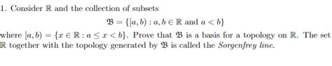 solved 1 consider r and the collection of subsets