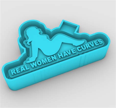 📦 Real Women Have Curves Freshie Mold Silicone Mold Box・ Stl File For 3d Printing・cults