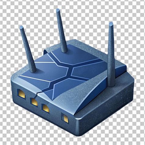 Premium Psd Modern Router Device On White Background