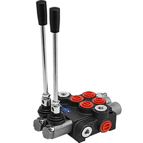 Skyshalo Hydraulic Valve 2 Spool Hydraulic Joystick Control Valve 11