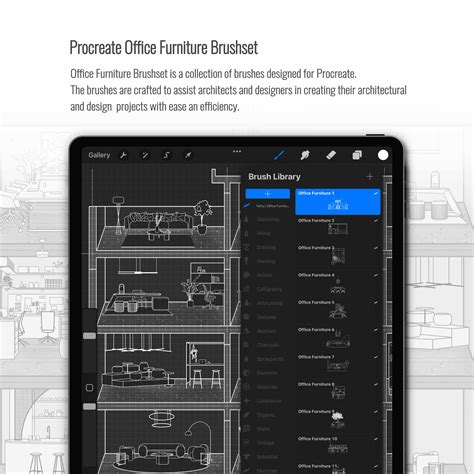 Procreate Outline Office Furniture Brushset And Illustrations 2 Toffu Co Procreate Outline Office Furniture Brushset And Illustrations 2 Toffu Co