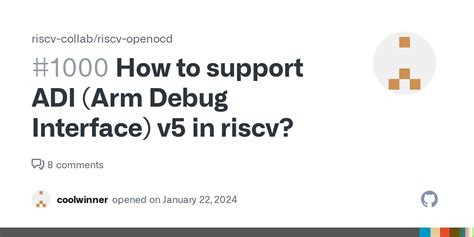 how to support adi arm debug interface v5 in riscv · issue 1000